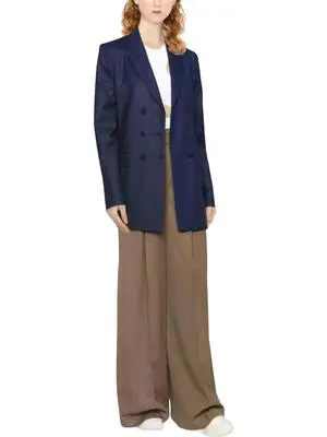 Stella McCartney Double-breasted Wool Blazer - Blue