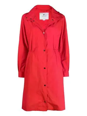 Woolrich Hooded Midi Parka - Red