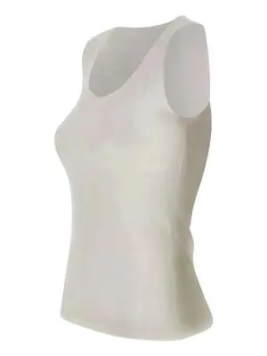 GRAN SASSO Ribbed-knit Tank Top - White