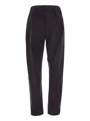 SEMICOUTURE Buddy Drawstring Tapered Trousers - Brown