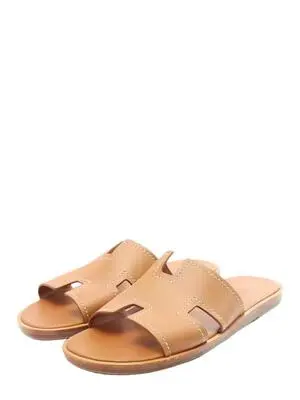 Hermès 2010s Oran Flat Sandals - Brown