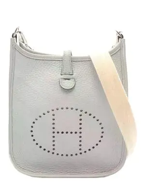 Hermès 2022 Clemence Evelyne Amazone Tpm Crossbody Bag - Blue