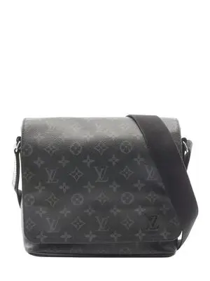 LOUIS VUITTON 2019 Monogram Eclipse District Pm Crossbody Bag - Black