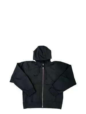 Nike Logo-embroidered Zip-up Hoodie - Black