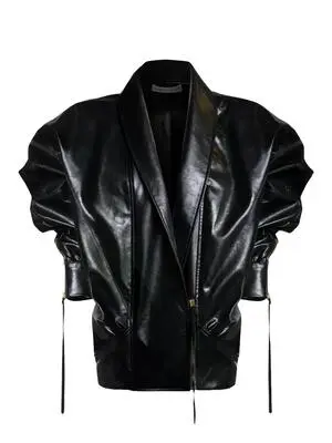 NINEMINUTES The Virgo Cropped Jacket - Black