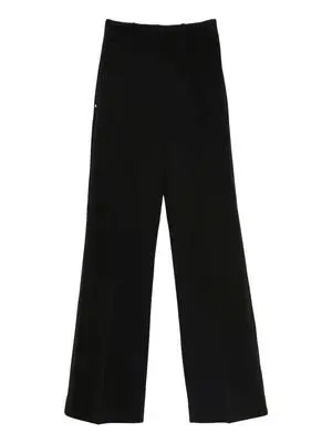 Sportmax Volonta High-waisted Wide-leg Trousers - Black