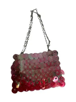 Rabanne X H&m Disc-embellished Shoulder Bag - Pink