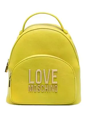 Moschino Logo-plaque Zip Backpack - Green