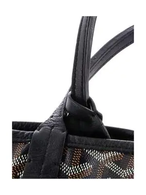 Goyard Anjou Reversible Coated Canvas Pm Tote Bag - Black