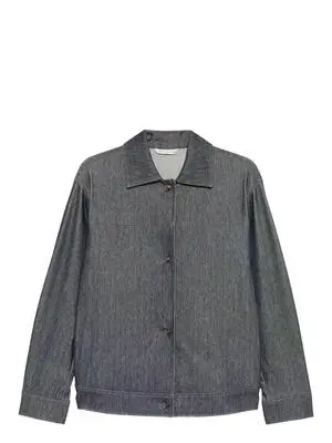 Max Mara Fante Contrast-stitch Jacket - Blue