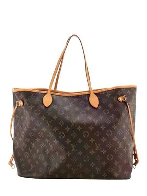 LOUIS VUITTON Neverfull Monogram Canvas Gm Tote Bag - Brown