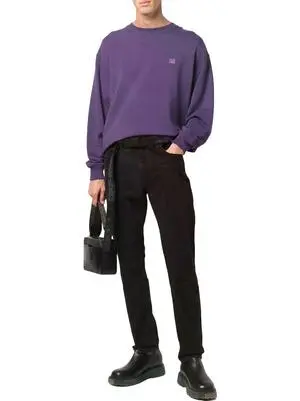 Off-White Industrial-belt Slim-cut Jeans - Black
