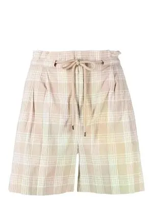 Woolrich Check-print Seersucker Shorts - Neutrals