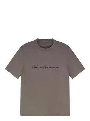Brunello Cucinelli Slogan-print T-shirt - Grey