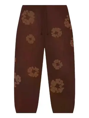 DENIM TEARS Cotton Wreath Track Pants - Brown