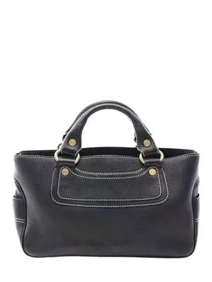 Celine 2002 Leather Boogie Handbag - Black