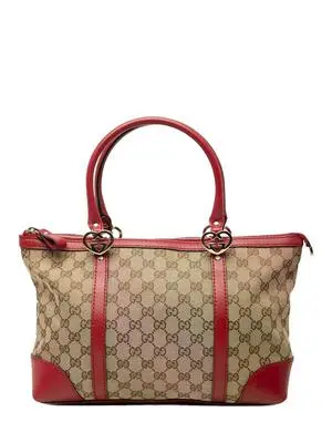Gucci 2000-2015 Gg Canvas Lovely Tote Bag - Red