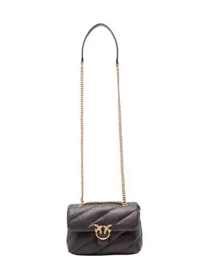 Pinko Small Love Mini Quilted Cross Body Bag - Brown