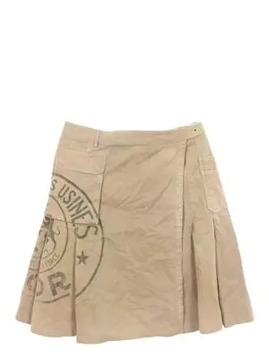 Dior 2010s Pleated Wrap Mini Skirt - Neutrals
