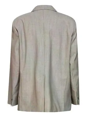 Max Mara Single-breasted Virgin Wool Blazer - Neutrals