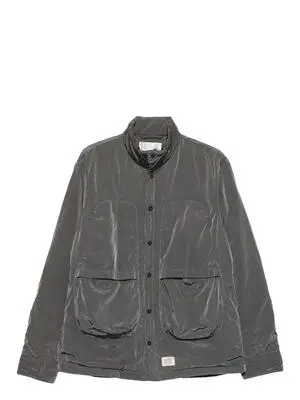 RANRA Button-up High-neck Jacket - Grey