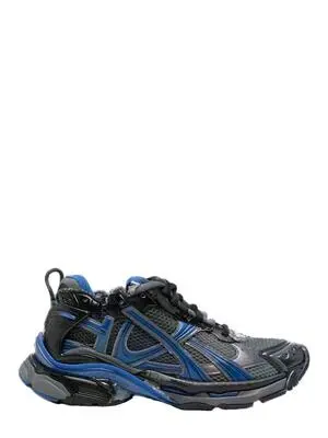 Balenciaga Runner Panelled Sneakers - Black