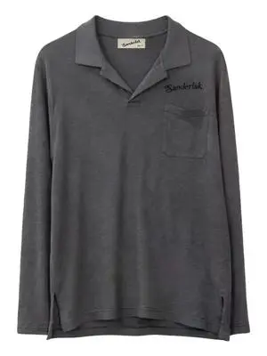 SANDERLAK Polo-collar T-shirt - Grey