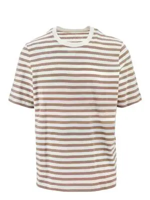 Majestic Filatures Striped T-shirt - Neutrals