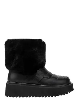 Moschino Logo-embossed Slip-on Boots - Black