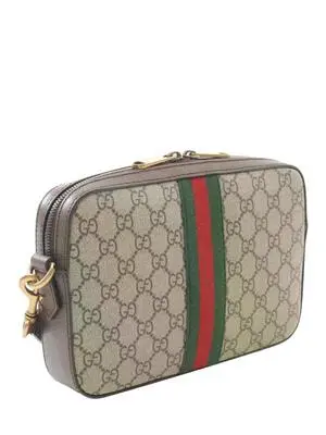 Gucci Gg Canvas Web-stripe Cross Body Bag - Neutrals