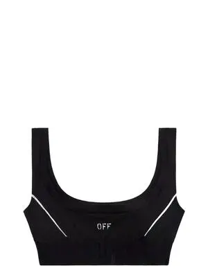 Off-White Off Stamp Seamless Bra - Black