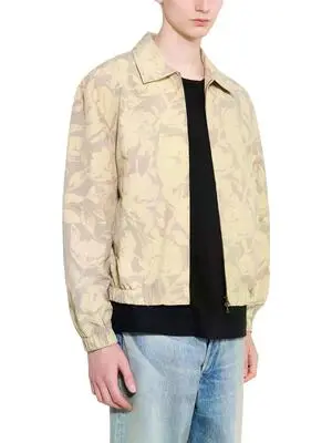 CMMN SWDN Luke Floral-print Blouson Jacket - Yellow