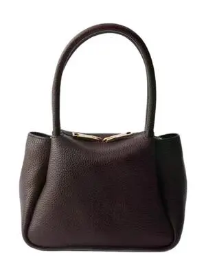 Prada Leather Mini Handbag - Brown