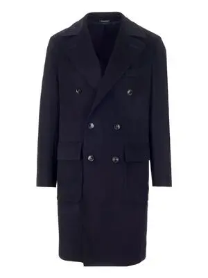 AL DUCA D’AOSTA 1902 Double-breasted Notch-lapel Coat - Blue