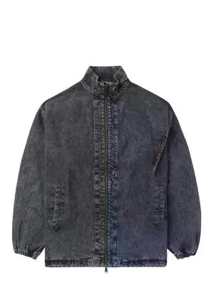 Y/project Zip-up Denim Jacket - Grey
