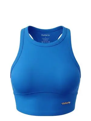 BELLARIA Active High-neck Sports Bra - Blue