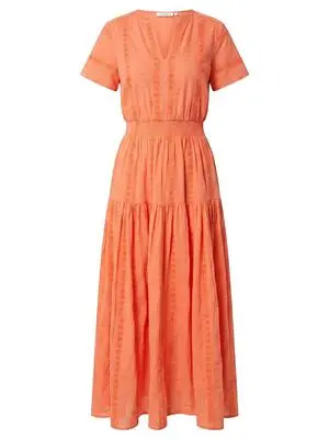 RAFFYA Candice Flutter Sleeve Maxi Dress - Orange