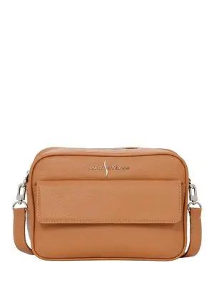 LUIS STEVEN Camera Bag - Tan Pebble Brown
