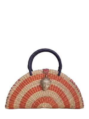 SOKONA Kusana – Marigold Handwoven Handbag. Orange