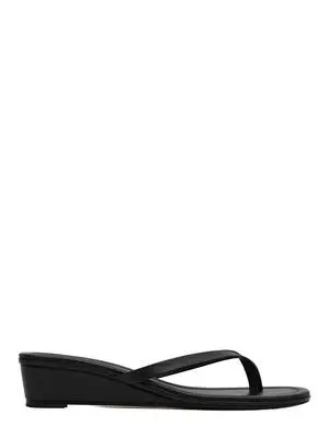 ST. AGNI Thong Wedge - Black