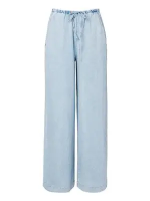 FRAME The Offshore Cotton-blend Wide-leg Pants