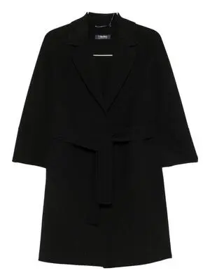 Max Mara Wool Midi Coat - Black