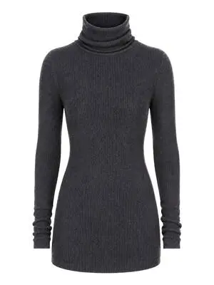 Rick Owens Wool Turtle-neck Sweater - Grey