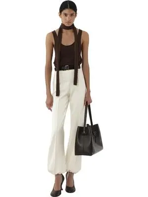 Arakii High Waist Suit Pants - Off-white