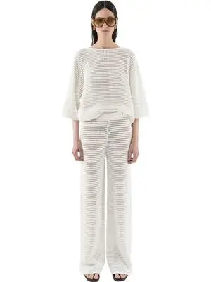 Arakii Crochet T-shirt - Off-white