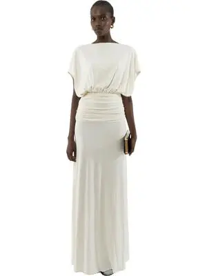 Arakii Tight Waist Gown - Off-white