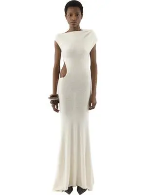 Arakii Sleek Back Knit Dress - Off-white