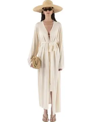 Arakii Kimono Dress - Off-white