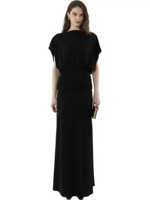 Arakii Tight Waist Gown - Black