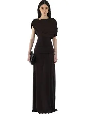 Arakii Mela Knitted Dress - Dark Brown